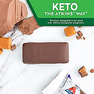 Atkins Endulge Chocolate Caramel Mousse Bar, Dessert Favorite, 1g Sugar, High in Fiber, 5 Count