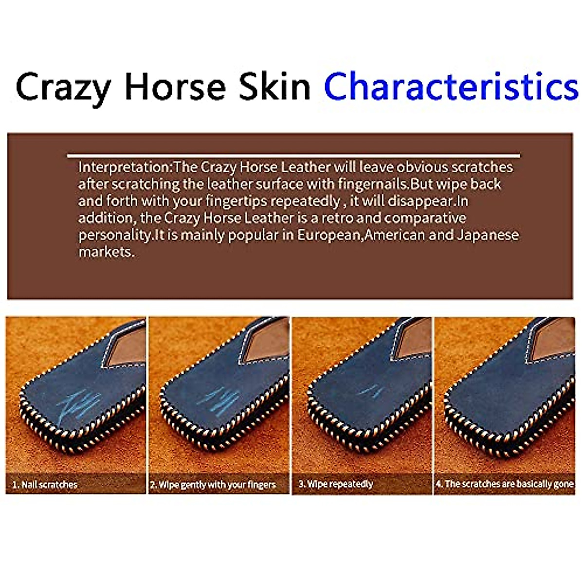 HIBEYO Leather Smart Key Fob Case Compatible with Volvo XC40 XC60 XC90 S90 V90 Car Key Fob Cover Remote Keyless Entry Full Protection Shell 2019 2021 Keychains Auto Accessories Holder Protector-Bule