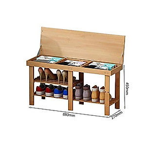 DINGZZ Shoe Organizer,Small Shoe Rack Simple Multi,Layer Household Living Room Storage Shelf Simple Space Saving Solid Wood