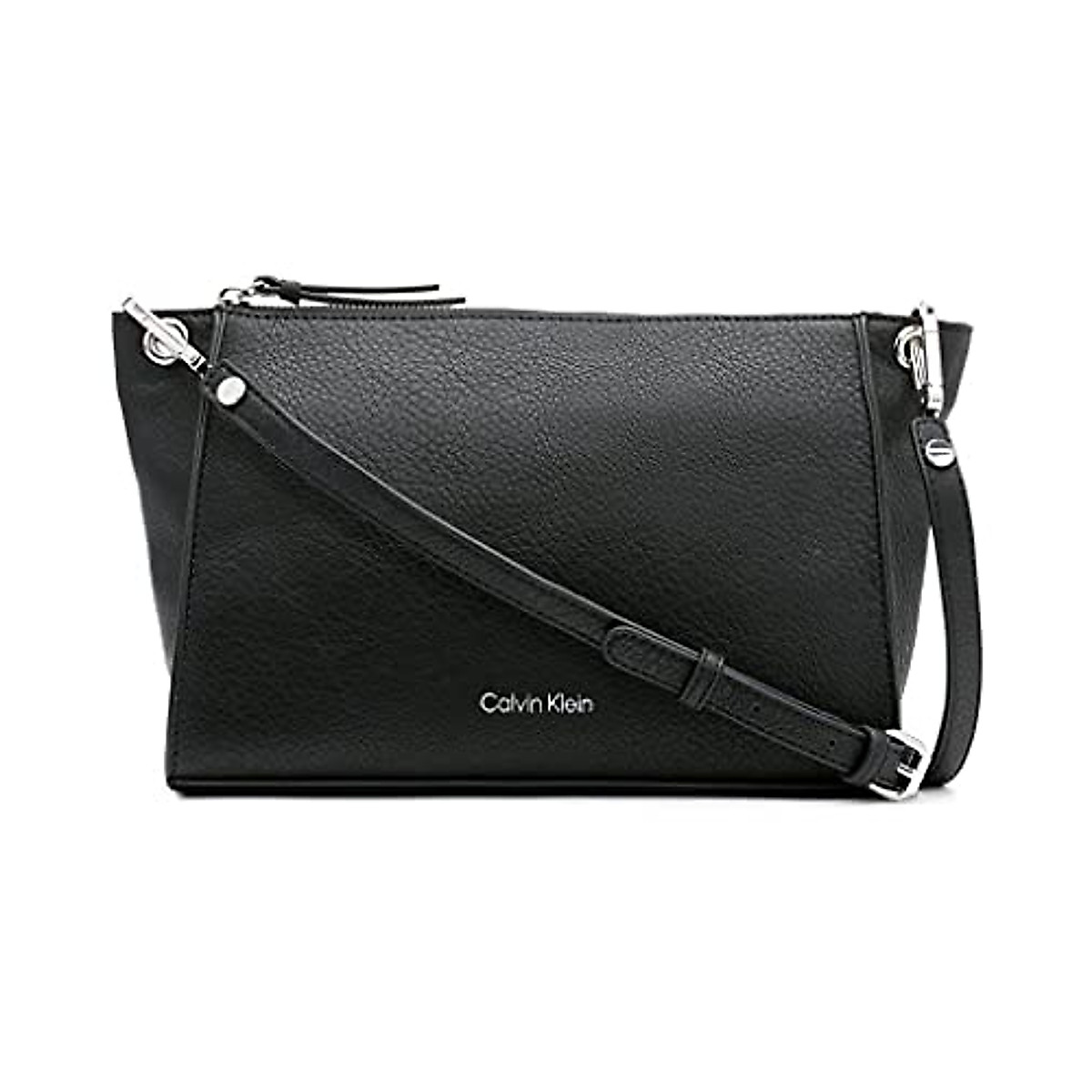 Calvin Klein Reyna Crossbody, Black/Silver