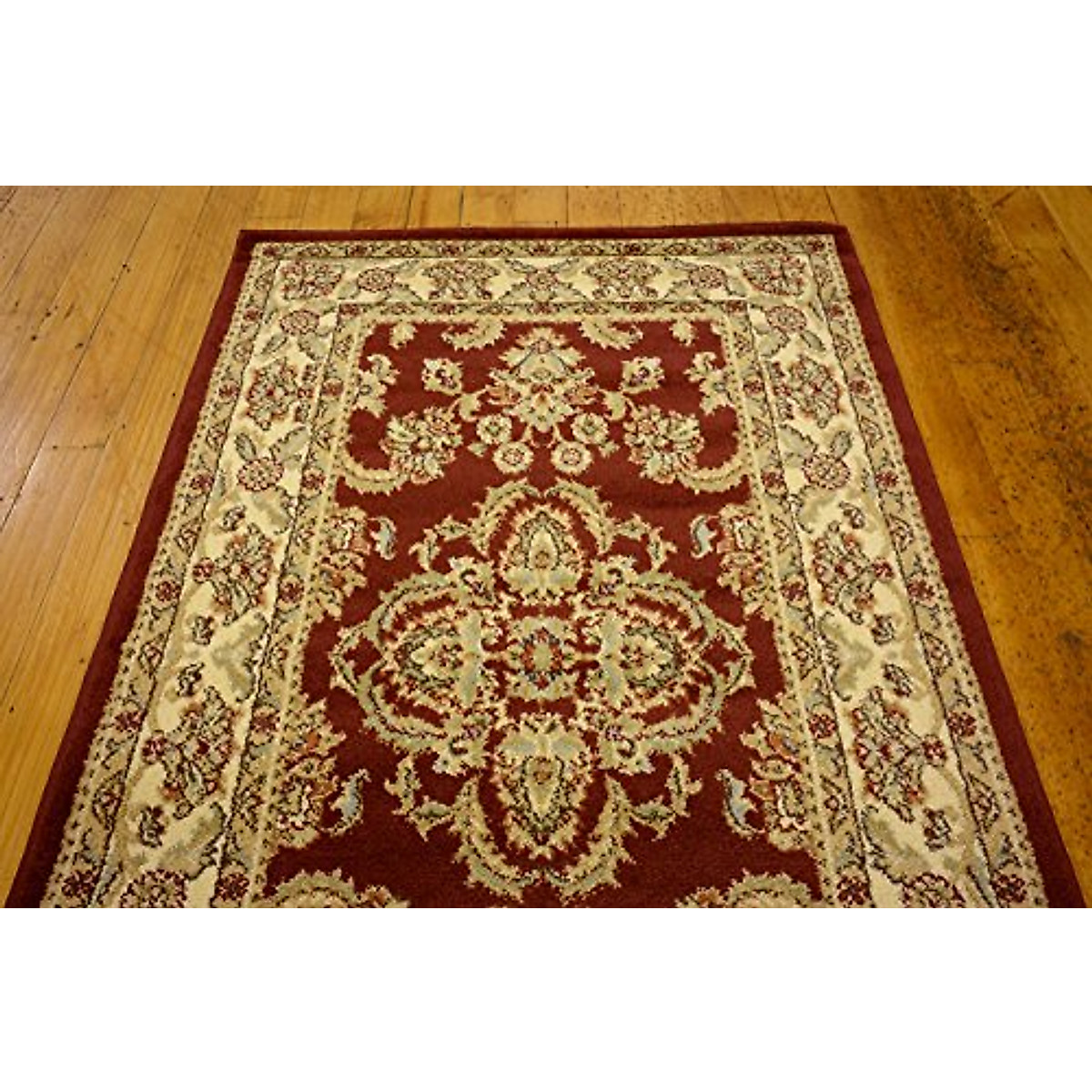 Unique Loom Voyage Collection Traditional Oriental Classic Intricate Design Area Rug (3' 3 x 5' 3 Rectangular, Red/Tan)
