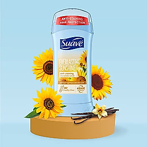 Suave Deodorant Antiperspirant & Deodorant Stick 48-hour Odor and Wetness Protection Everlasting Sunshine Deodorant for Women 2.6 oz