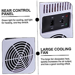 BESTOYARD car refrigerator personal fridge cooler mini bar beer fridge thermoelectric cooler picnic beverage cooler storage fridge ac personal refrigerator portable abs drinks office white