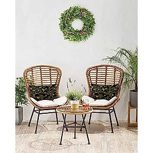 zzsunfeel Pillow Cases Linen Pillow Shams Camo Pillow Cases Set of 2 12x20 Inches Pillowcases Rectangle Cushion Covers Flax Soft Linen Pillow Covers for Couch Sofa