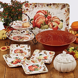 Certified International Harvest Splash Dinnerware,Dishware, Multicolored, Large