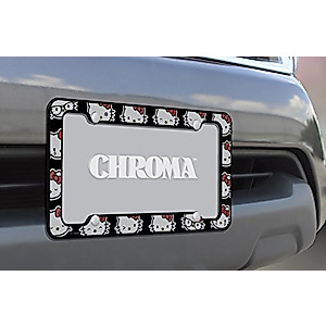 Chroma Graphics 42558 Hello Kitty Emoji Heads Plastic Frame, 12.5x6.25x0.2, Black/White/Red