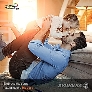 SYLVANIA LED TruWave Natural Series Light Bulb, 60W Equivalent, Efficient 8W A19, Medium Base, Dimmable, 800 Lumens, 2700K, Soft White, Clear - 6 Count (Pack of 1) (40806)
