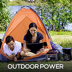 VECTOR VECLIPS6 733 Watt Lithium Portable Power Station Powers 9 Devices At Once, Pure Sine Wave Technology, AC, USB and Wireless Charging, Solar Capable