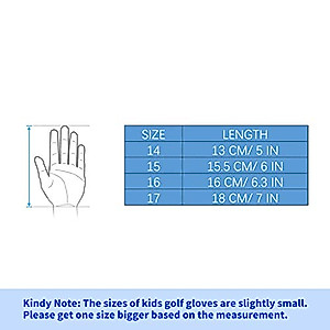 PGM Kids Youth Junior Toddler Boys Girls Golf Gloves Microfiber Synthetic Gloves for Left Hand Right Hand Golf Gloves Extra Value 1 Pair White Pink Age 2-10 (Pink, Medium (#15))