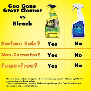 Goo Gone Grout & Tile Cleaner - Stain Remover - 14 Fl. Oz.