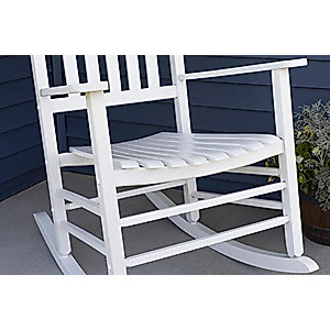 Woodlawn&Home, 100019, Mission Style Rocking Chair, White