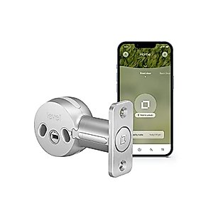 Level Bolt Smart Lock - Smart Deadbolt that Works with Your Existing Lock for Keyless Lock Entry, App-Enabled Bluetooth Lock with Smartphone Access, Compatible with Apple HomeKit