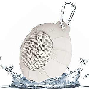 SOUL S-Storm Weatherproof Bluetooth Speaker - Rugged and Durable Outdoor Speaker with HD Sound, 20-Hour Playtime, and IP68 Waterproof Rating for Shower, Beach, Pool, Boating, and Hiking (Beige)