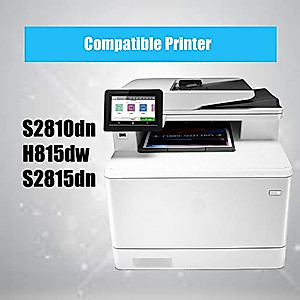 (1-Pack, High Yield) 4Benefit Compatible Dell S2810X Toner Cartridge 2810X S2810 Black (593-BBMF 47GMH) Used for Dell S2810dn H815dw S2815dn Smart Printer