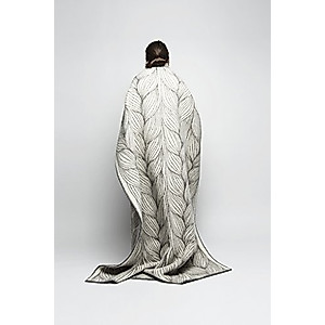 Roros Tweed Designer 100% Norwegian Wool Throw Blanket in Many Patterns (Naturpledd Flette)