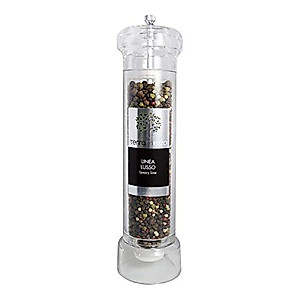 Terramezzo Tall Acrylic Premium Grinder - Mixed Peppercorns 5.3oz - Refillable