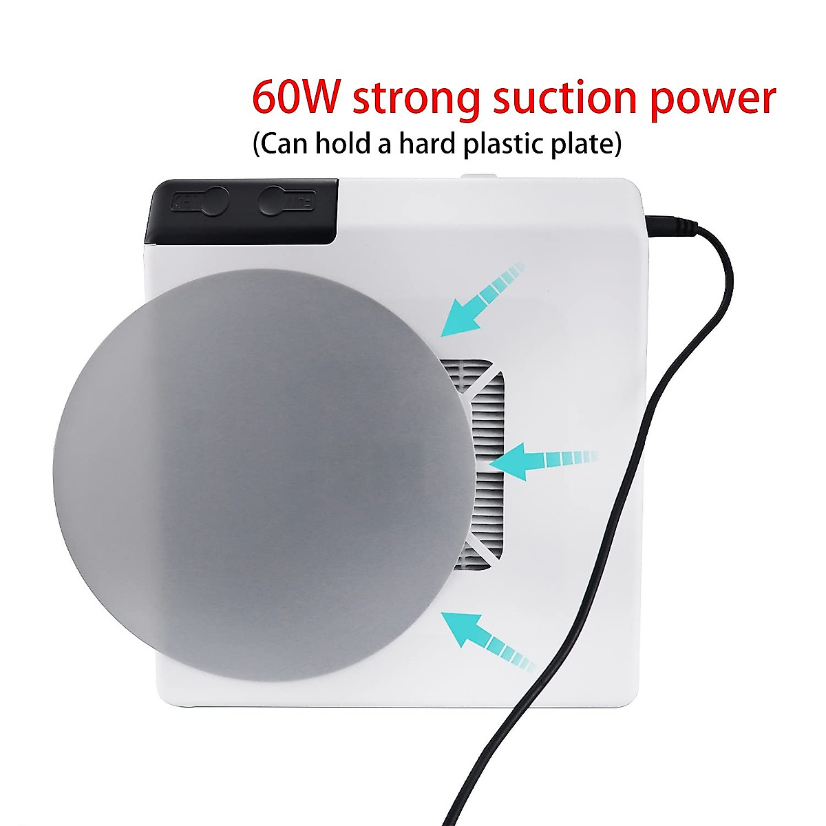 60W Dust Collector Fan Vacuum Cleaner Strong Power Dental Lab Nail Art Manicure Dust Clean Tool