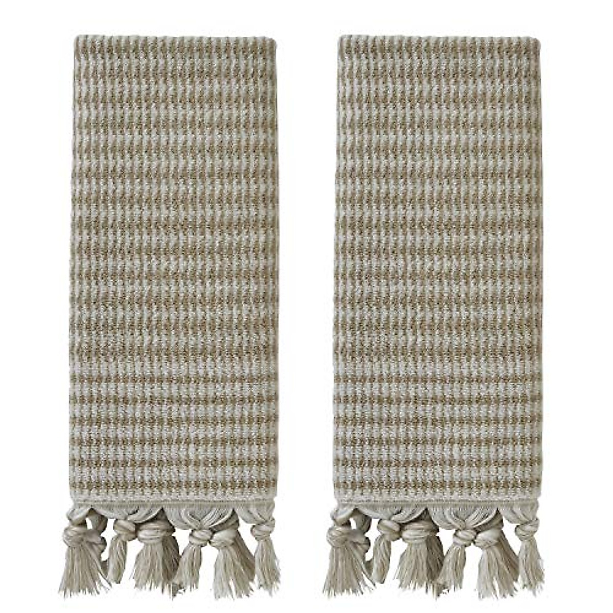 SKL Home Longborough 100% Turkish Cotton Hand Towel Set, 16x26, Tan