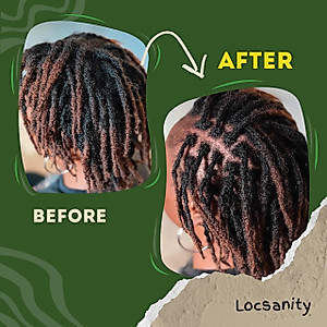 Locsanity 2-in-1 Shampoo and Conditioner for All Types of Dreadlocks and Hairstyles – Moisturizing, Nourishing, and Hydrating Shampoo and Conditioner (12 fl oz)
