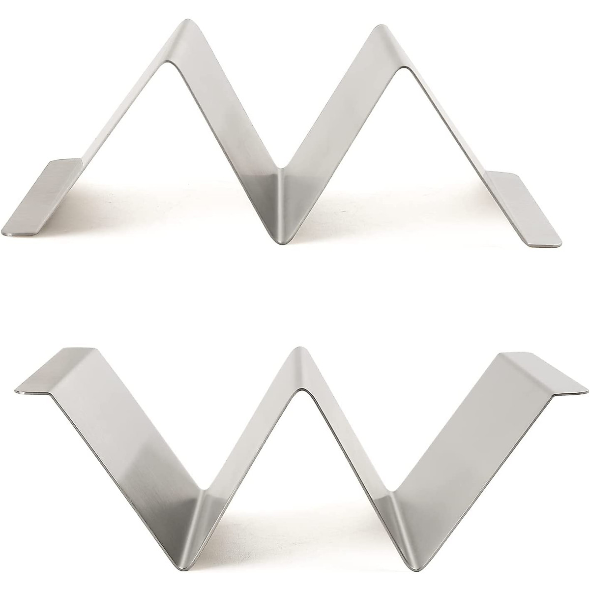 Taco Holder Set of 6 Stainless Steel Taco Stand Baked Taco Rack with Handle, Each Rack Holds Up to 2 Tacos, Oven, Grill & Dishwasher Safe Taco Holders (Set of 6)