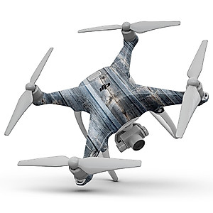 Design Skinz Design Skinz Vertical Planks of Wood Full-Body Wrap Decal Skin-Kit Compatible with The Drone DJI Mavic Air
