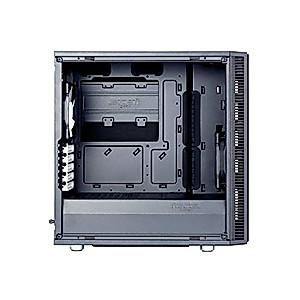 Fractal Design Define Mini C - Mini Tower Computer Case - mATX - Optimized for High Airflow and - 2X Fractal Design Dynamic X2 GP-12 120mm Silent Fans Included - PSU Shroud - Black