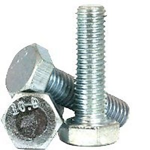 M14-2.00x45 MM DIN 933 Metric Class 10.9 HEX Head Bolt/Screw,/933, ZINC CR+3 (Quantity: 25) Size: M14-2.00 | Length: 45mm | |