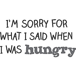 WallPops DWPQ2379 Hungry Wall Quote, Black