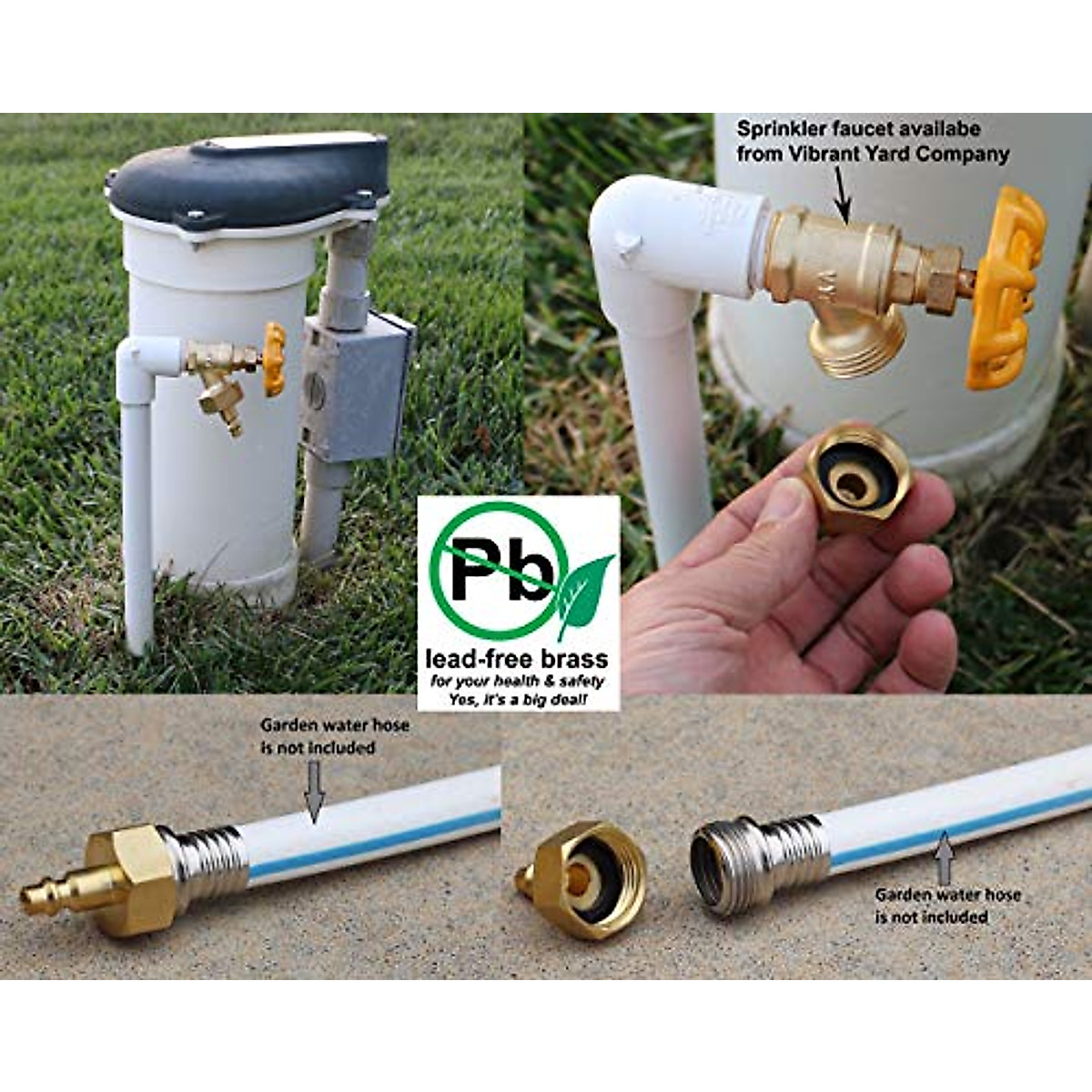 Water Blowout Quick Connect Plug Fittings for Air Compressor, Winterize Kit for RV, Camper, Outdoor Plumbing, Garden Hose, and Sprinkler Systems (One Pair)