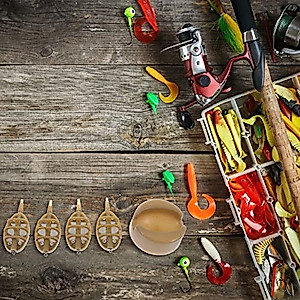 1 Set Inline Method Feeders Set Carp Fishing Tackle Fishing Accessories with 4 Sinkers Carp Fishing for Bait Holder Tool