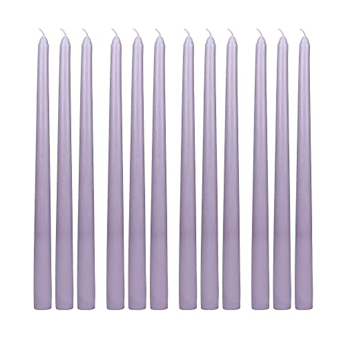 Zest Candle Piece, 12-Inch, Lavender Taper Candles, 12", 12 Count