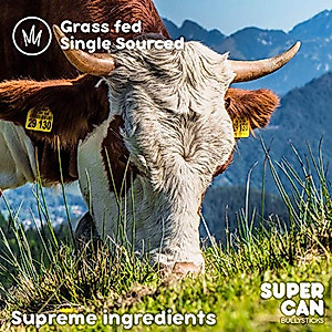 SUPERCAN BULLYSTICKS 12" Braided (30pc) Beef Bully Sticks for Small Medium Large Dogs - 100% Natural Dog Chews - Long Lasting Treats for Aggressive Chewers - Healthy Teeth - Free Range