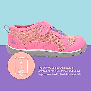 See Kai Run - Anker Water-Friendly Active Shoe for Little Kids, Coral/Multi, Little Kid 11