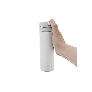 Tiger Stainless Mini Bottle 0.3L White Tiger Sahara Mug Bottle (MUJURYOKU) MMX-A030-WW