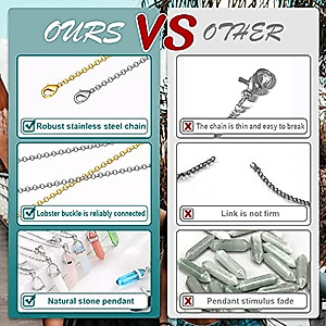 MJartoria BFF Necklace for 2 Crystal Charms Best Friend Necklace Pendant Friendship Necklace Heart Matching Necklace for Couples Gifts