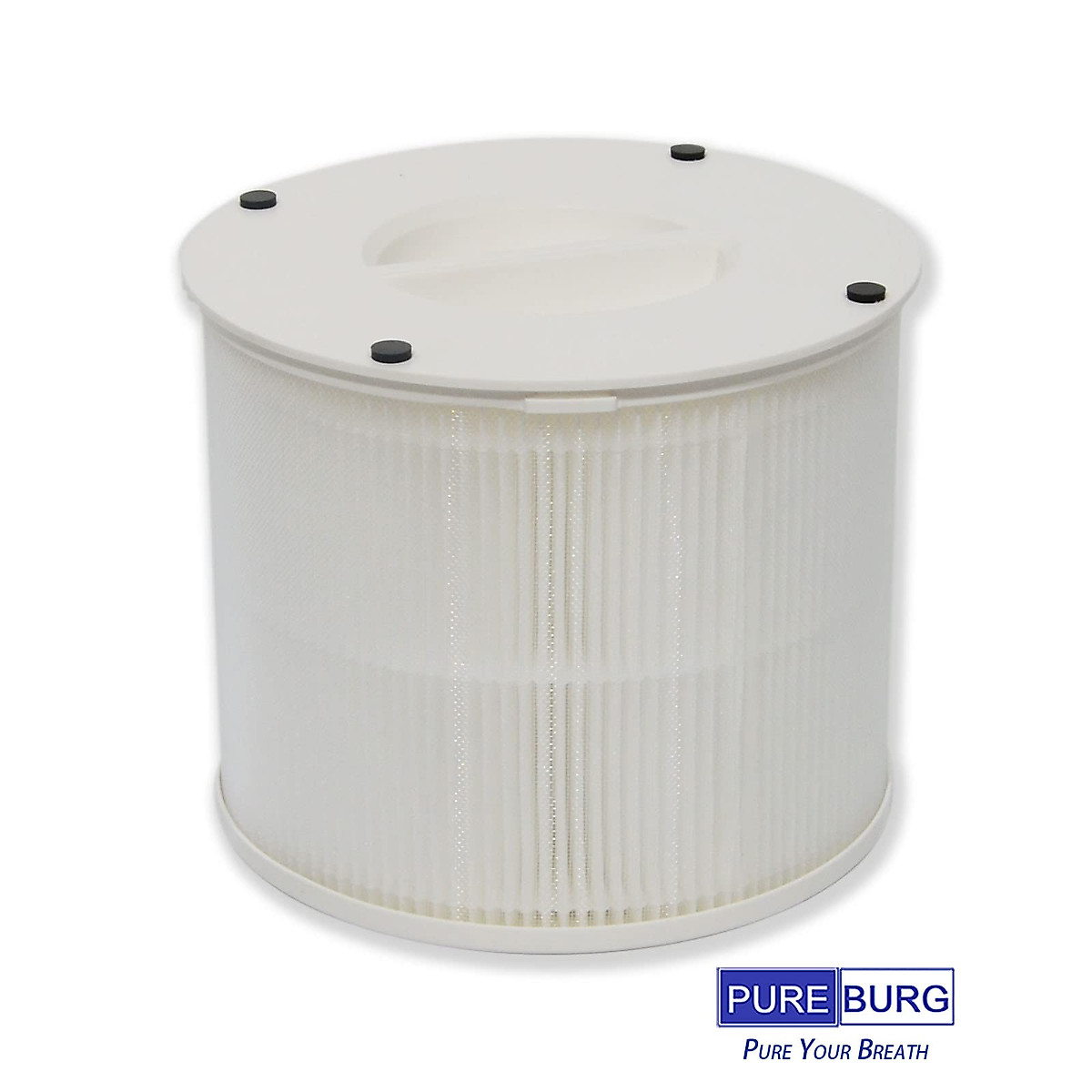 PUREBURG 12020 Replacement True HEPA Filters Compatible with Clorox 11020 11021 Tabletop True HEPA Air Purifier,Model 12020, H13 2-Pack