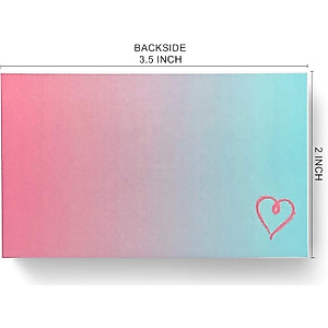 RXBC2011 500 Little Thank You Cards Gold Heart Design Bulk Thank you Notes for All Occasions 3.5 x 2 Inch Multicolor