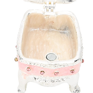 Ladieshow Jewelry Box, Necklace Earring Organizer Mini Openable Couch Jewelry Storager Sofa Shaped Case Dollhouse Jewelry Decorative Box Keepsake Gift Box (2.91 x 1.38 x 1.22inch)