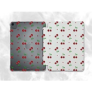 Cute Berry Cherry Fruit case Compatible with iPad Mini Air Pro 7.9 8.3 9.7 10.2 10.9 11 12.9 inch Pattern Cover New 2022 2021 Trifold Stand 3 4 5 6 7 8 9 Generation 416 (9.7" 5/6 gen)