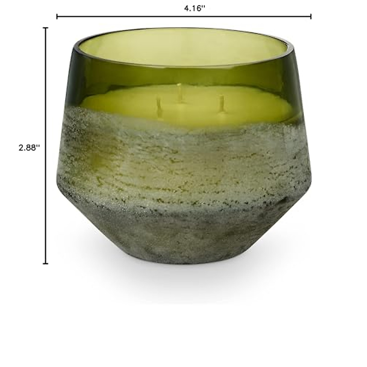 ILLUME Large Baltic Glass Candle, Balsam & Cedar