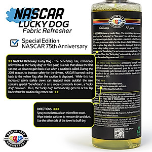 NASCAR - LUCKY DOG - Bamboo Pear Interior Detailer, Refresher, Odor Neutralizer, Air Freshener and Odor Eliminator, Long-Lasting Scent, Great for Cars, Trucks, SUVs, RVs & More (16 Fl Oz)