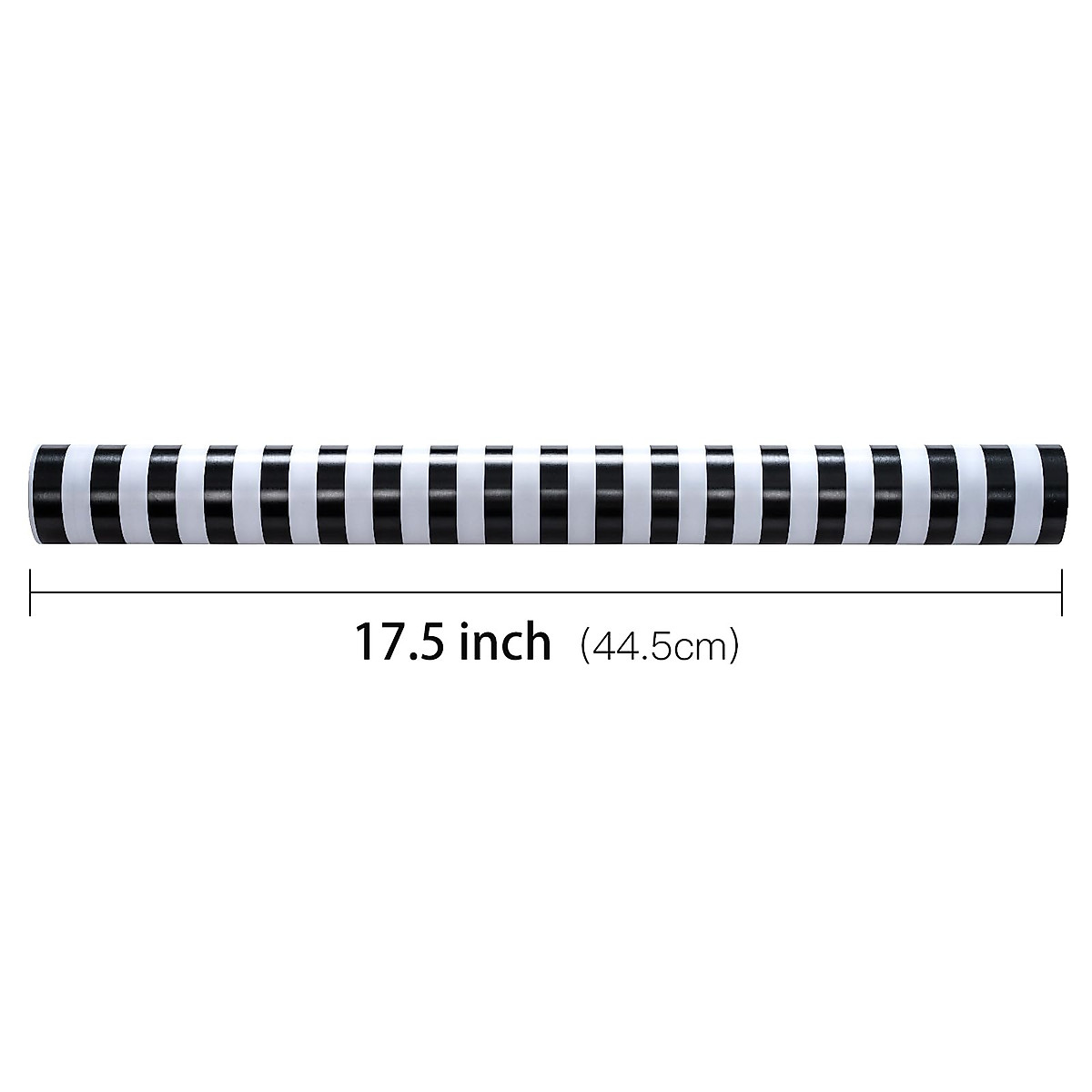 RUSPEPA Wrapping Paper - Mini Roll - Black and White Stripe Design Perfect for Wedding, Birthday, Baby Shower, Party - 17.5 Inch X 32.8 Feet