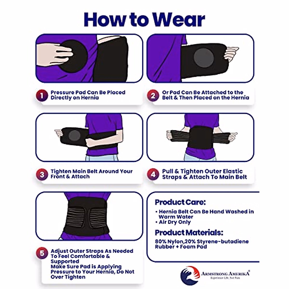 Hernia Belt for Men or Women - Plus Size Abdominal Binder Post Surgery Tummy Tuck Support Belts for Umbilical Hernias, Inguinal, Navel Belly Hernias, Hysterectomy, Postpartum with Stomach Pad (XXXL)