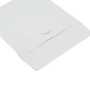 Maxtek 1,000 Pieces White Paper CD DVD Sleeves Envelope Holder with Clear Window and Flap, 80g Economy Weight.