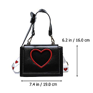 TENDYCOCO Simple Tote Bag Adjustable Bag Fashionable Trendy Universal Bag Black