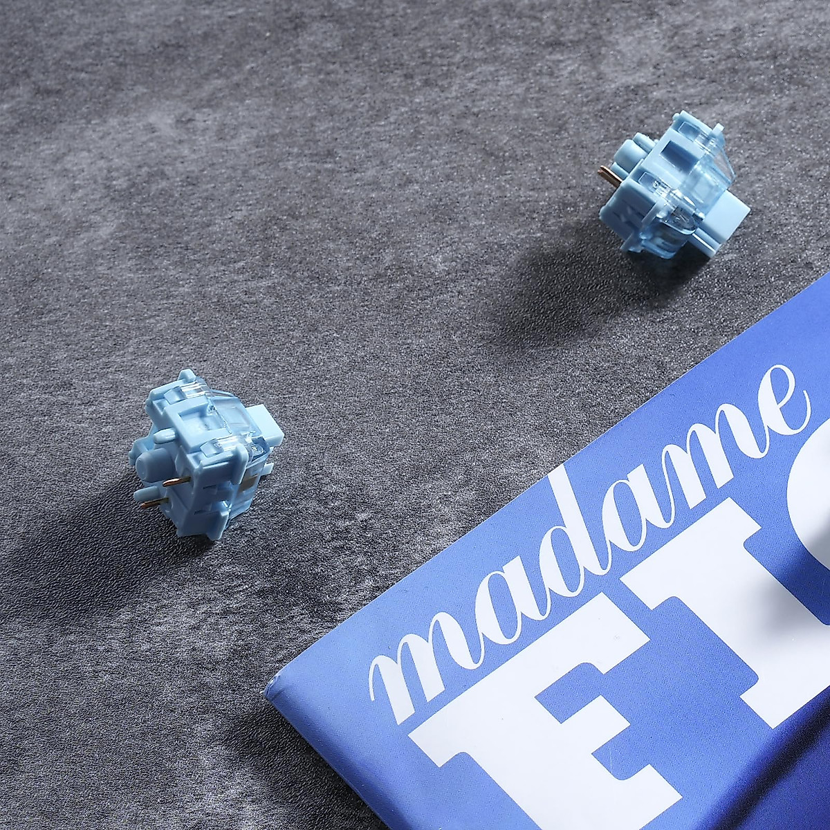 Akko V3 Creamy Blue Pro Keyboard Switch with Dustproof Stem for Mechanical Gaming Keyboard, 5-Pin 45gf Pre Lubed Tactile Key Switches (45pcs)