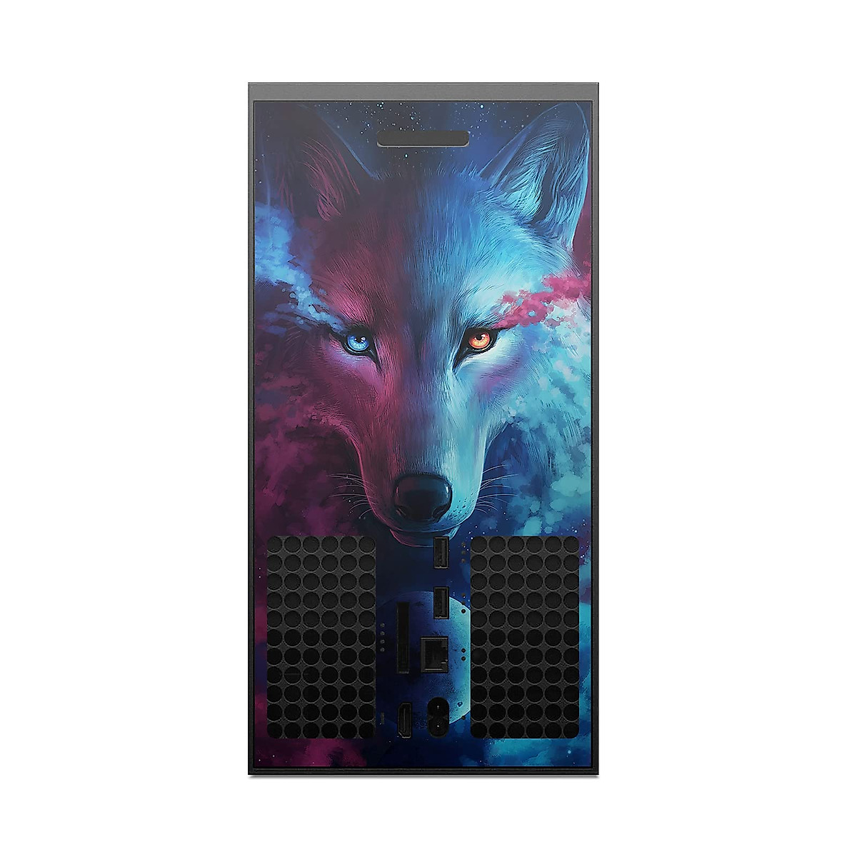 Head Case Designs Officially Licensed Jonas "JoJoesArt" Jödicke Wolf Galaxy Art Mix Vinyl Sticker Gaming Skin Decal Cover Compatible With Xbox Series X Console and Controller Bundle