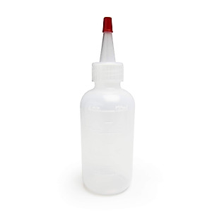 Bastex 13 Pack 4 Ounce Plastic Squeeze Bottles With Caps and Measurements. Small Mini Squeeze Bottle for Arts and Crafts, Paint, Icing, Liquids, Condiment, Glue. Sauces and More