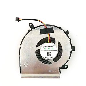 QUETTERLEE Replacement New CPU Cooling Fan for MSI 3-PIN GE62 GV62 GE72 PE60 PE70 GL62 GL72 6QC 2QD 2QE 6QG MS-16J1 16J2 16J5 16J8 16JB 16J9 1792 Series PAAD06015SL N303 N318 DFS470805WL0T FH18 Fan