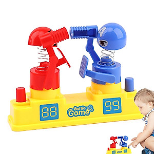 PixCy Robot Table Wrestling Game, Mini Robot Fighting Toy Battle Old Game, Portable Fighting Robot Boxing Toy Battle Bot Interactive, Robot Punching Boxer Playset for Kids